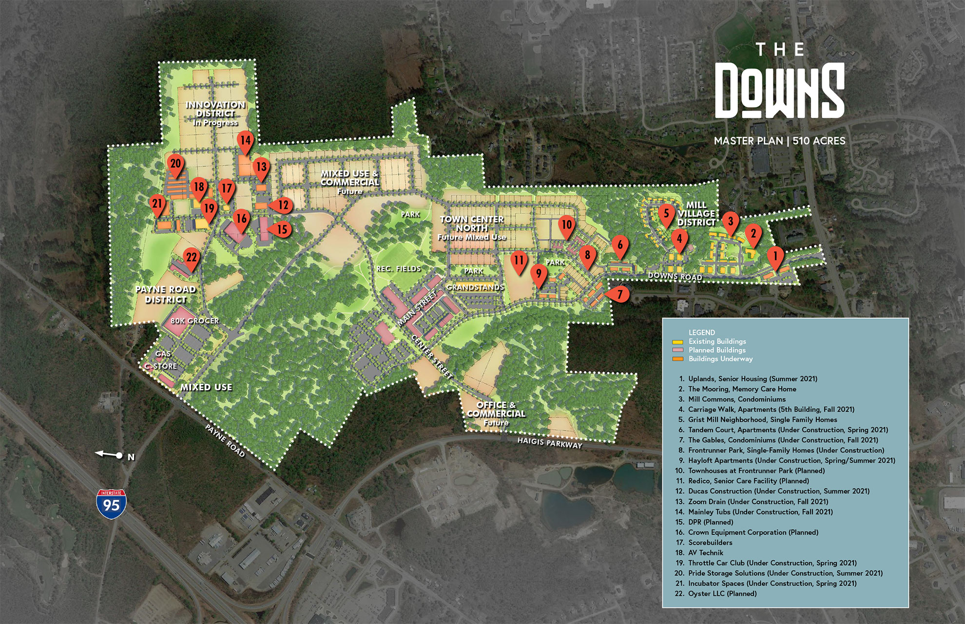 The Downs Map
